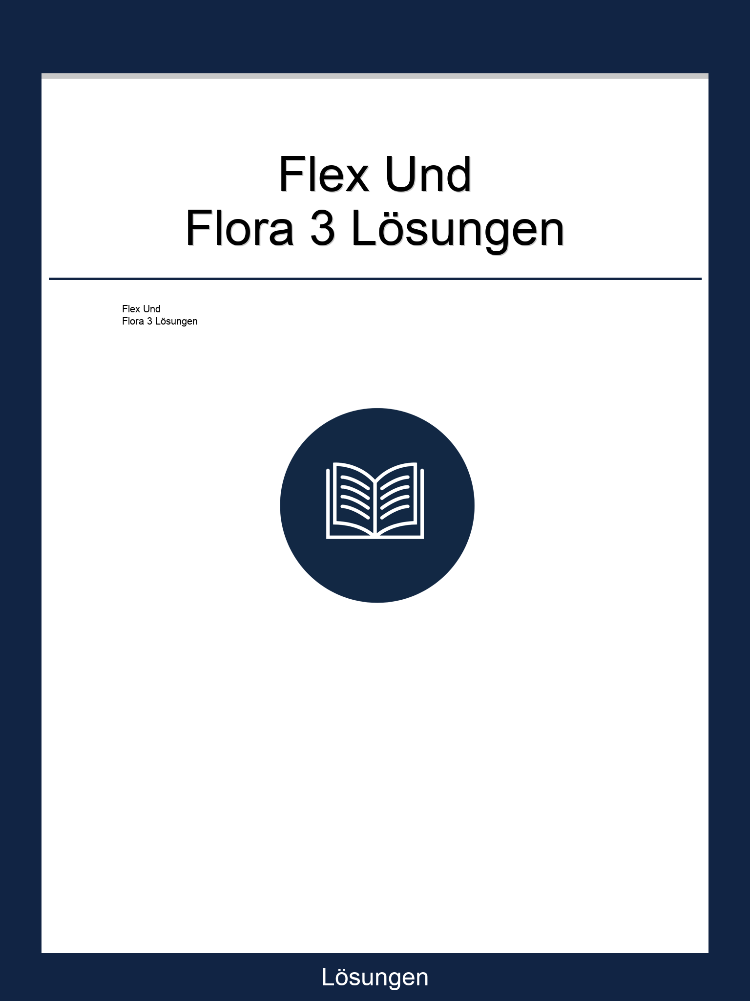 Flex Und Flora 3 Lösungen PDF