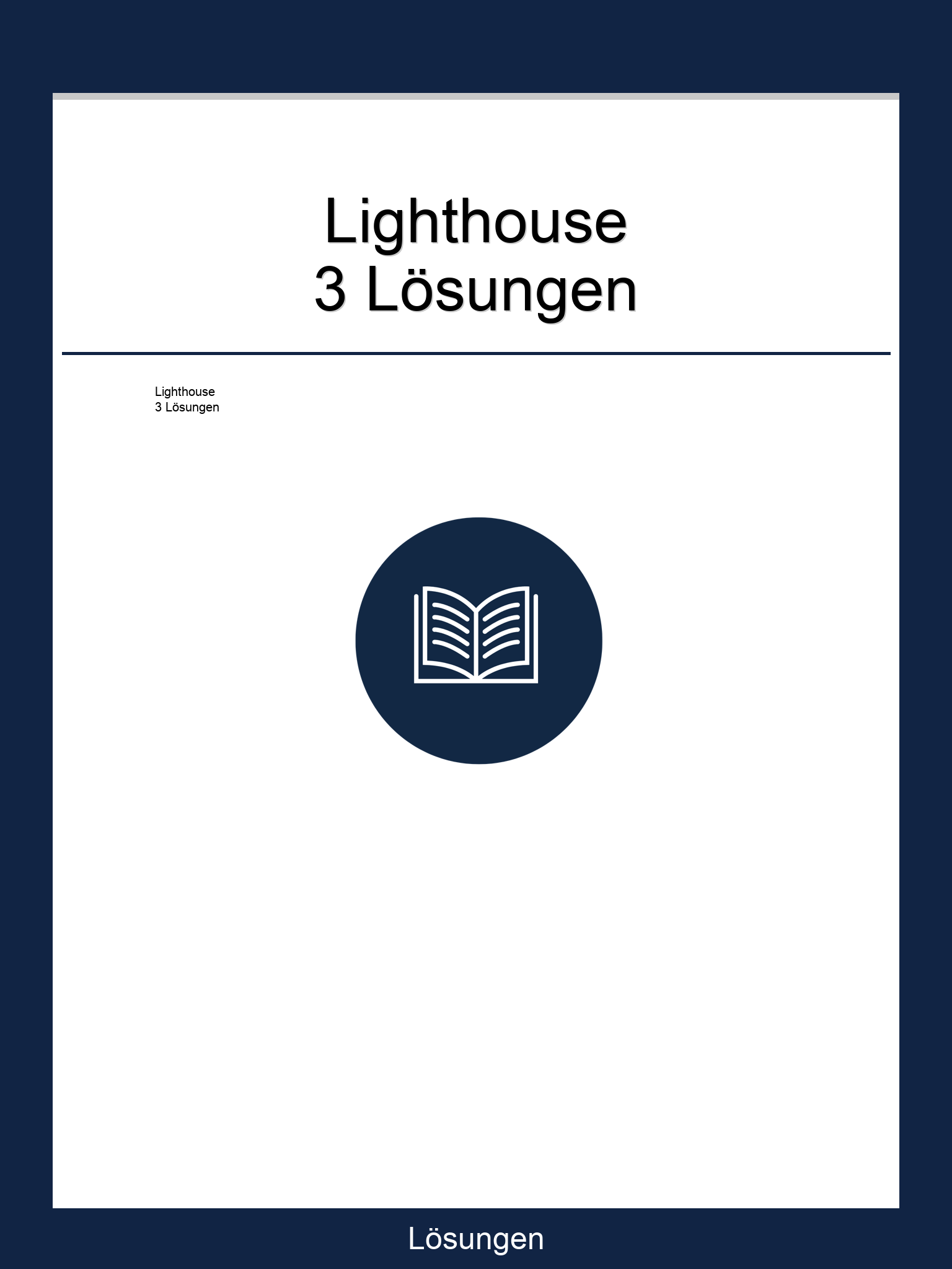 Lighthouse 3 Lösungen Online